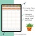 Printable Plant Care Chart - Etsy