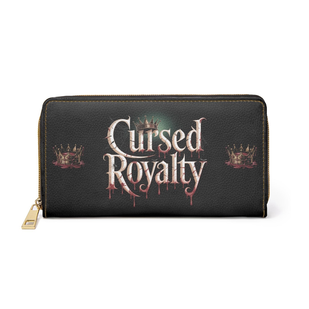 Cursed Royalty Zipper Wallet, Gothic Crown Purse, Dark Aesthetic ...