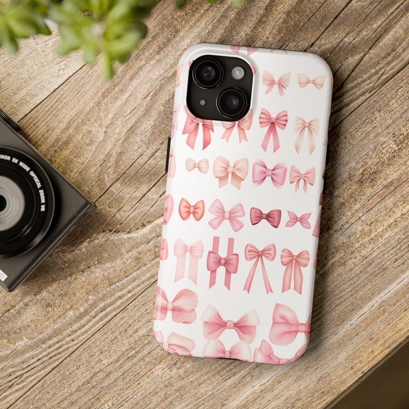 Pink Bow iPhone Case - Etsy