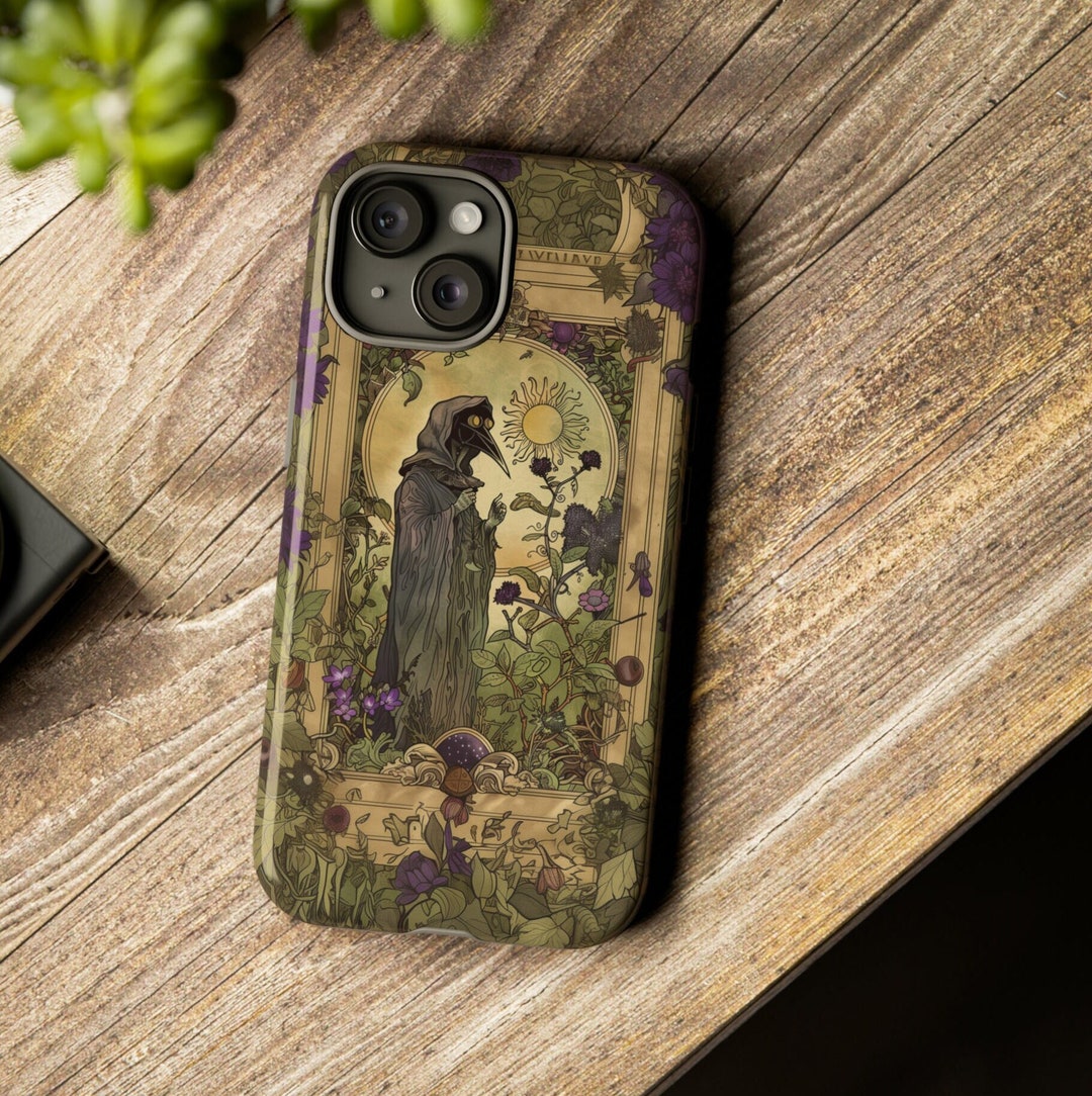 Tarot Art Style Cottagecore Whimsigoth Goblincore Plague Doctor Floral ...