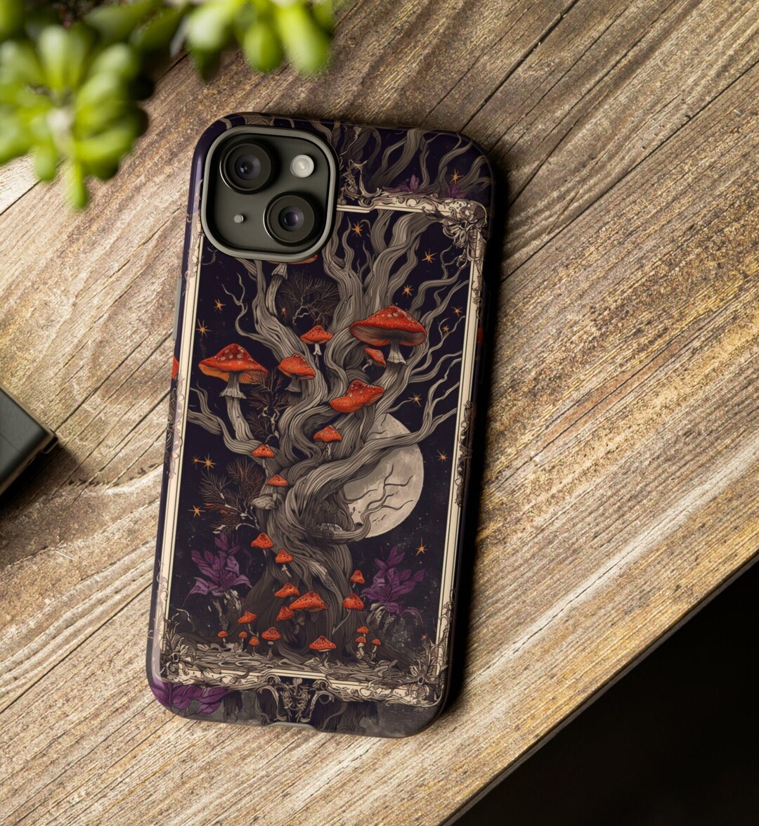 Tarot Art Style Cottagecore Whimsigoth Goblincore Tree Mushroom Moon ...