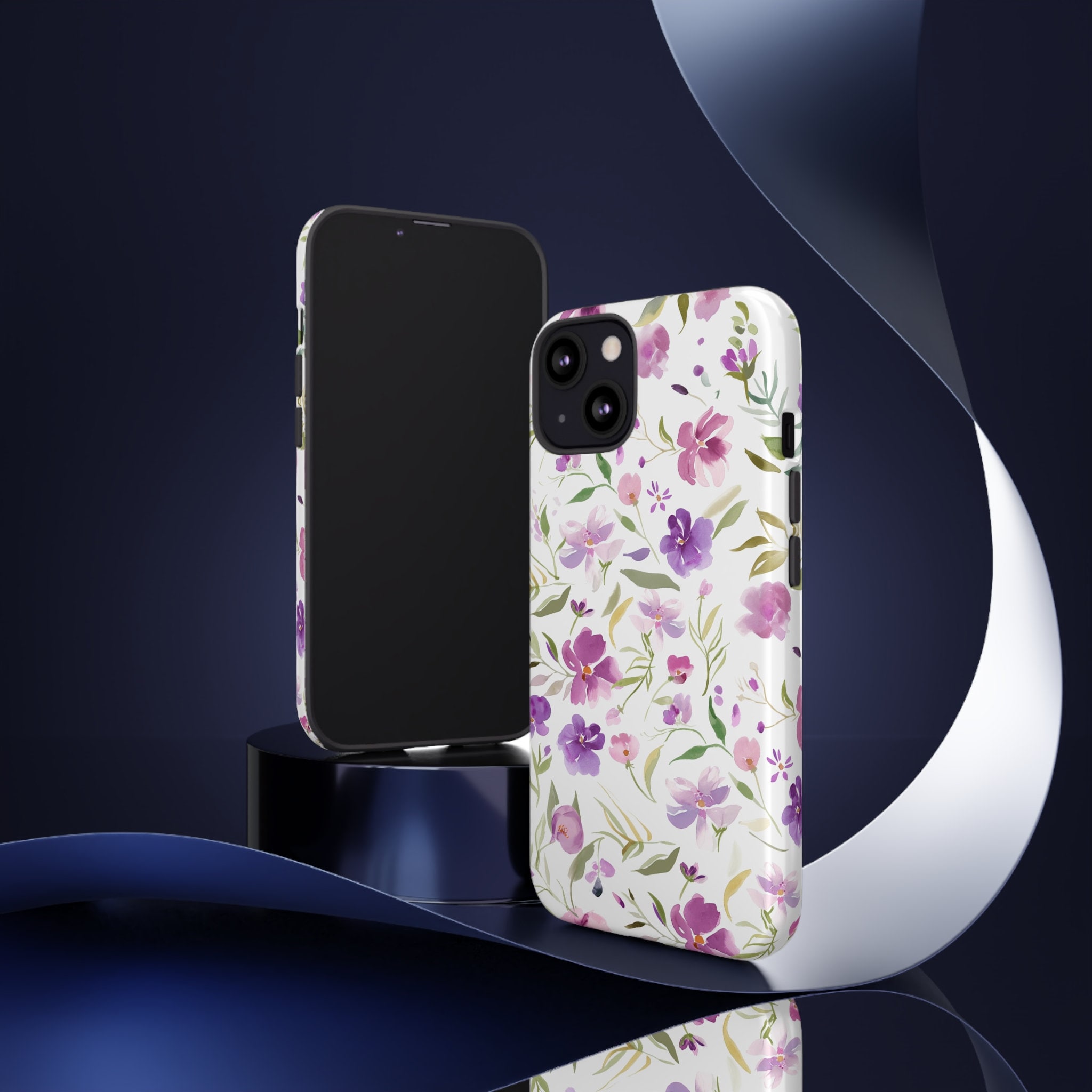 Watercolor Floral Phone Case: Pastel Bloom Design - Etsy