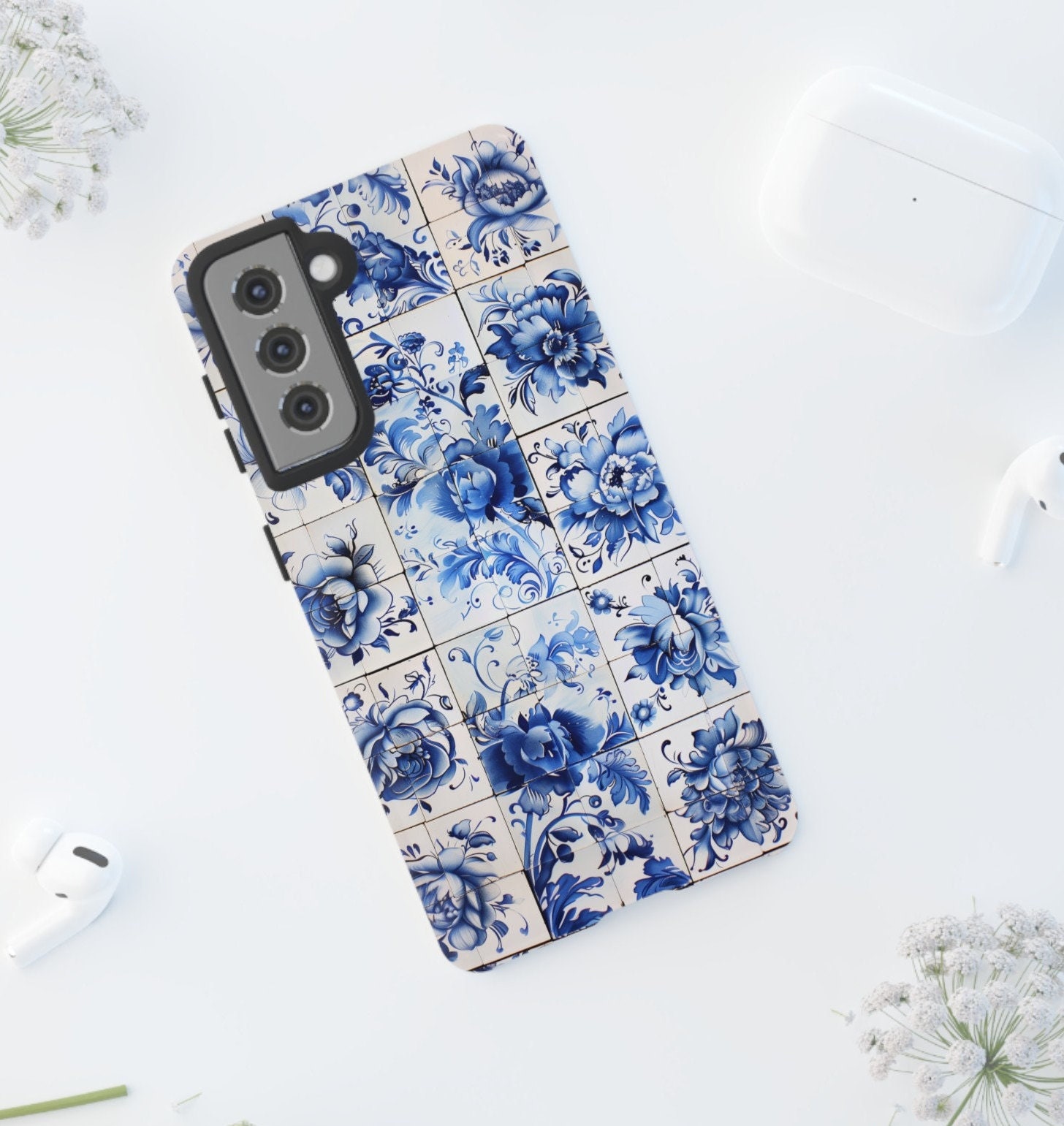Azure Mediterranean Azulejo Porcelain Tile Design Phone Case iPhone ...
