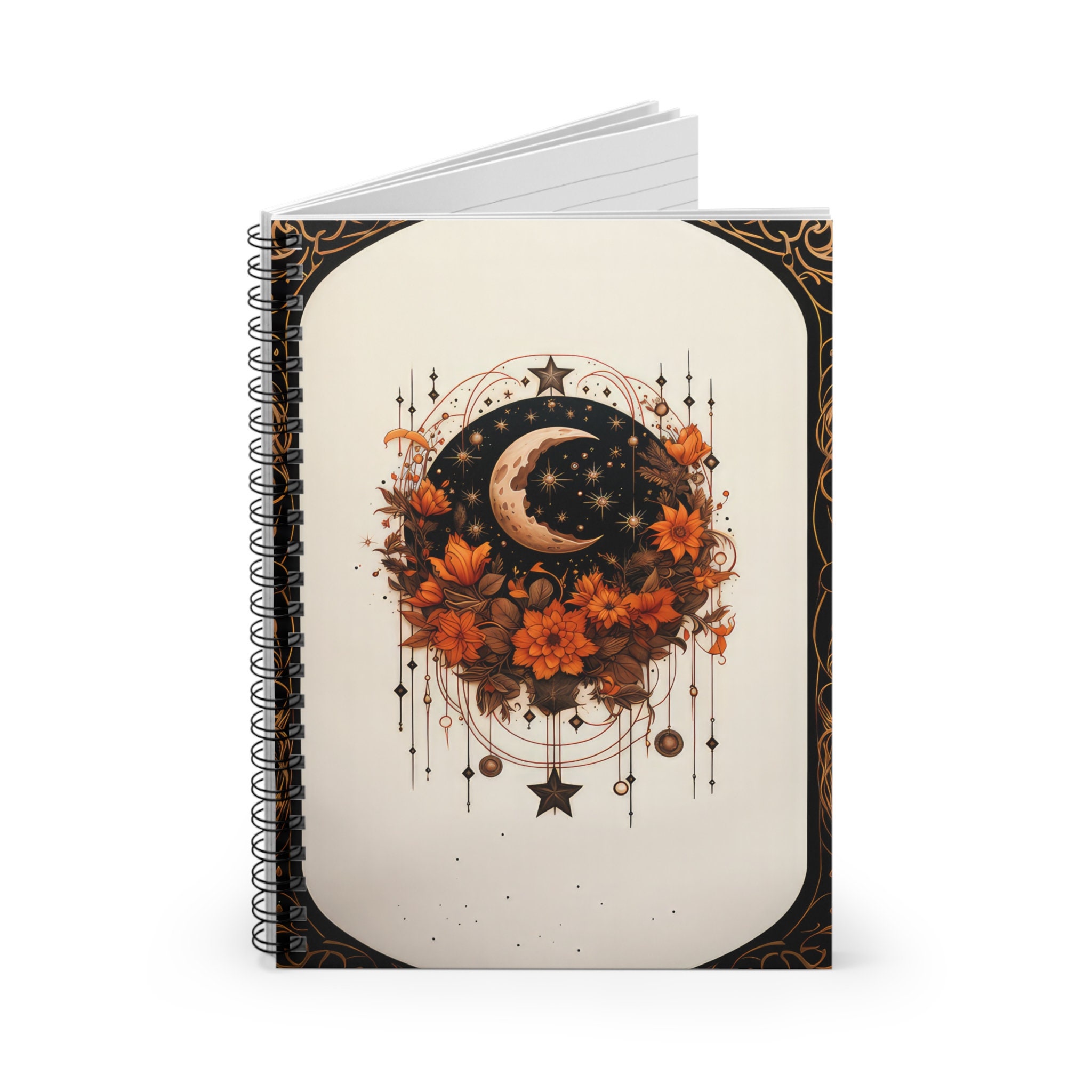 Whimsigoth Cottagecore Dark Floral Occult Theme Tarot Style Moon Lunar ...