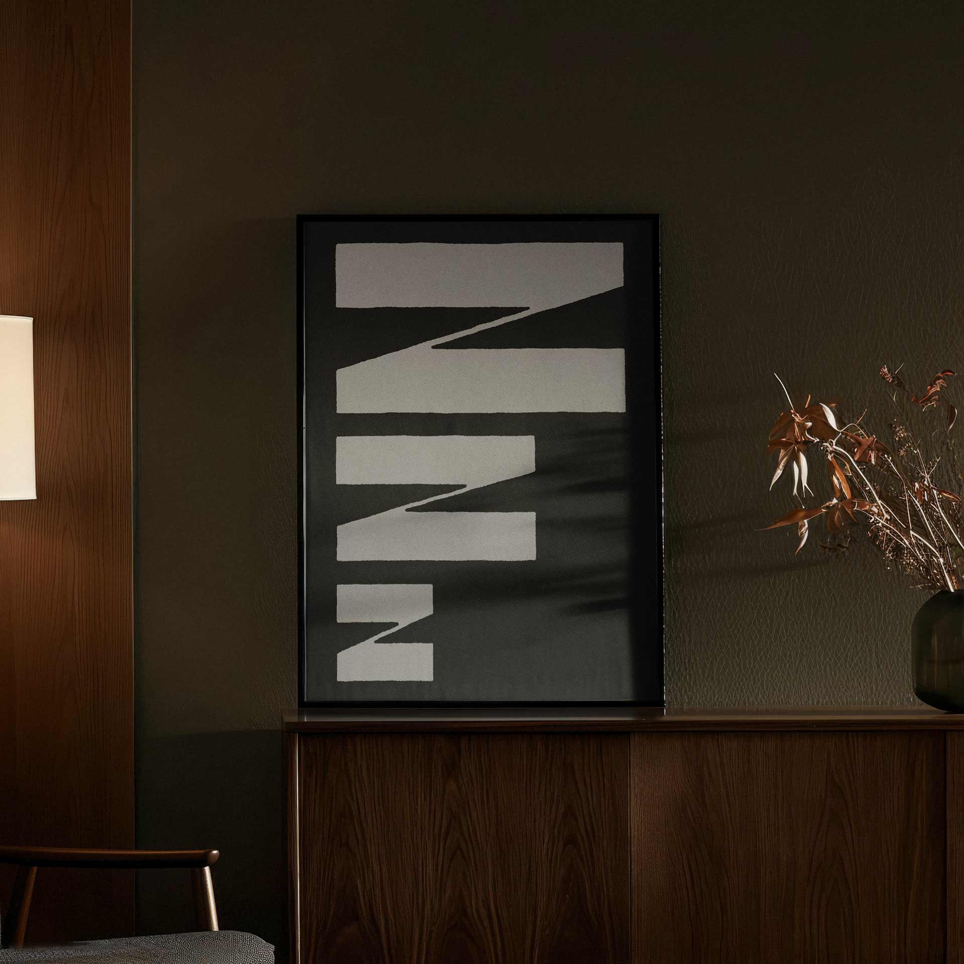 ZZZ Poster Sleep Wall Art Bedroom Black Poster Letters Minimal Print ...