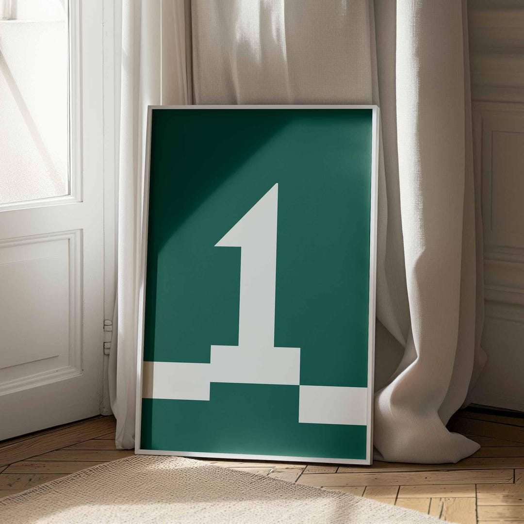 Number One Winner Poster for Home Print Champion Wall Art Minimal ...