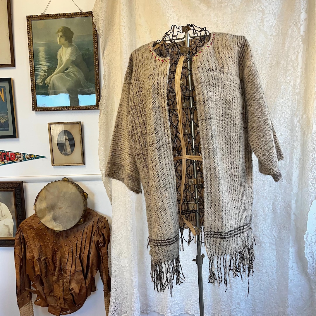 Antique Sarape Wool Fringed Coat - Etsy