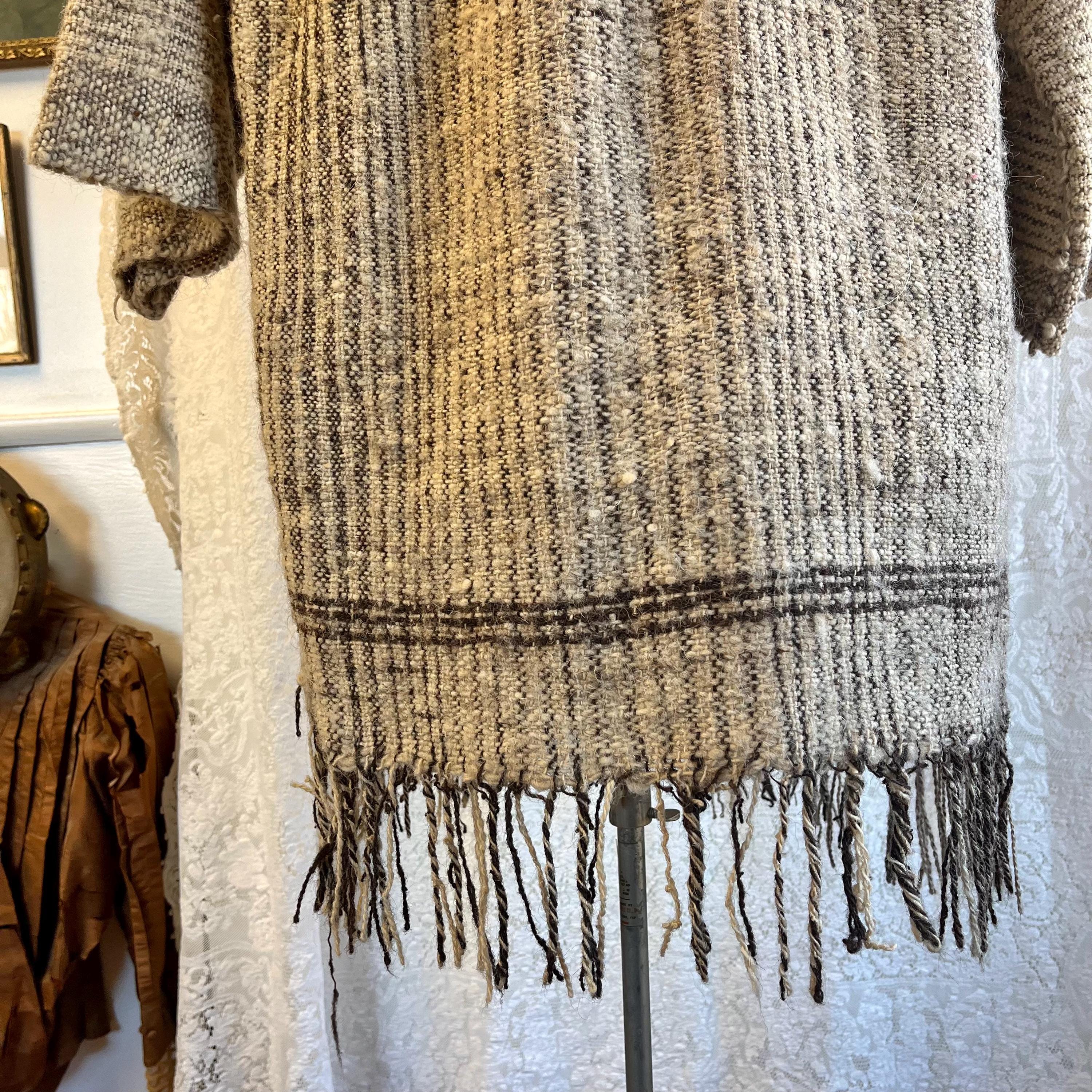 Antique Sarape Wool Fringed Coat - Etsy