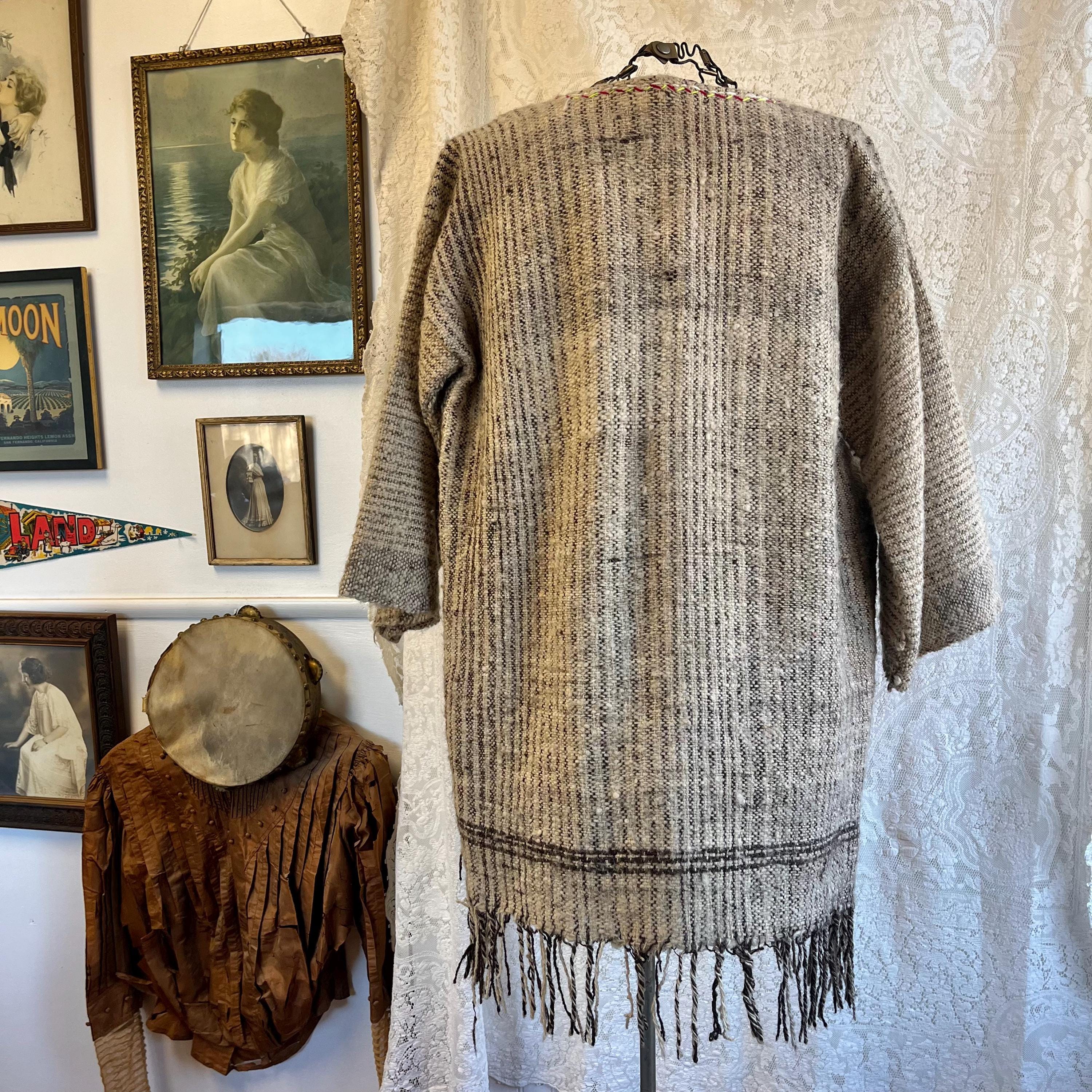 Antique Sarape Wool Fringed Coat - Etsy