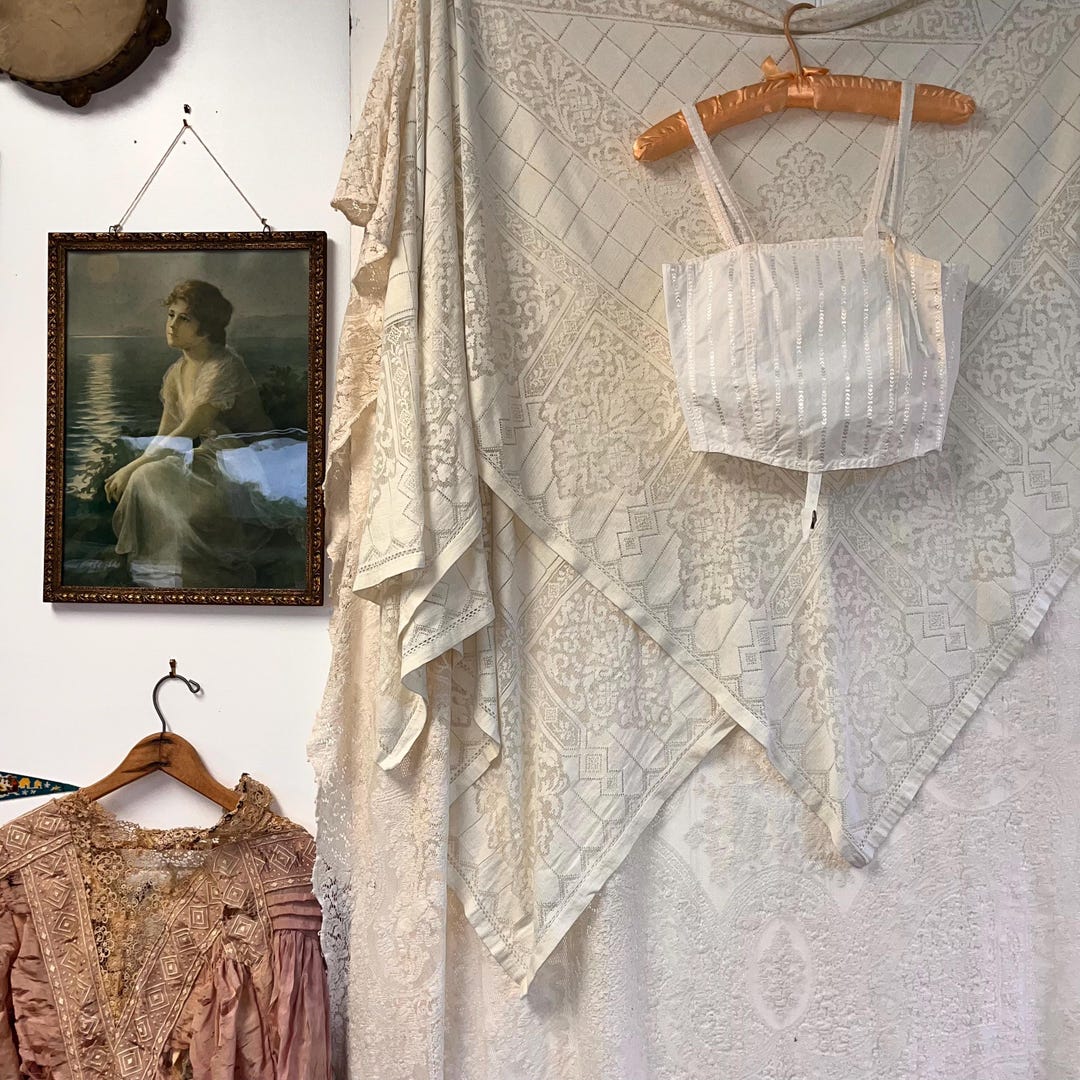 Antique 1920's Cotton Brassiere - Etsy