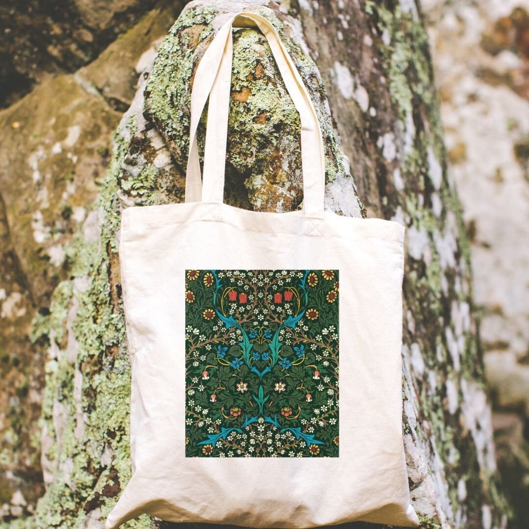 Cottage Core, Whimsical, Cotton, Canvas Tote Bag, Gift Bag, Reusable ...