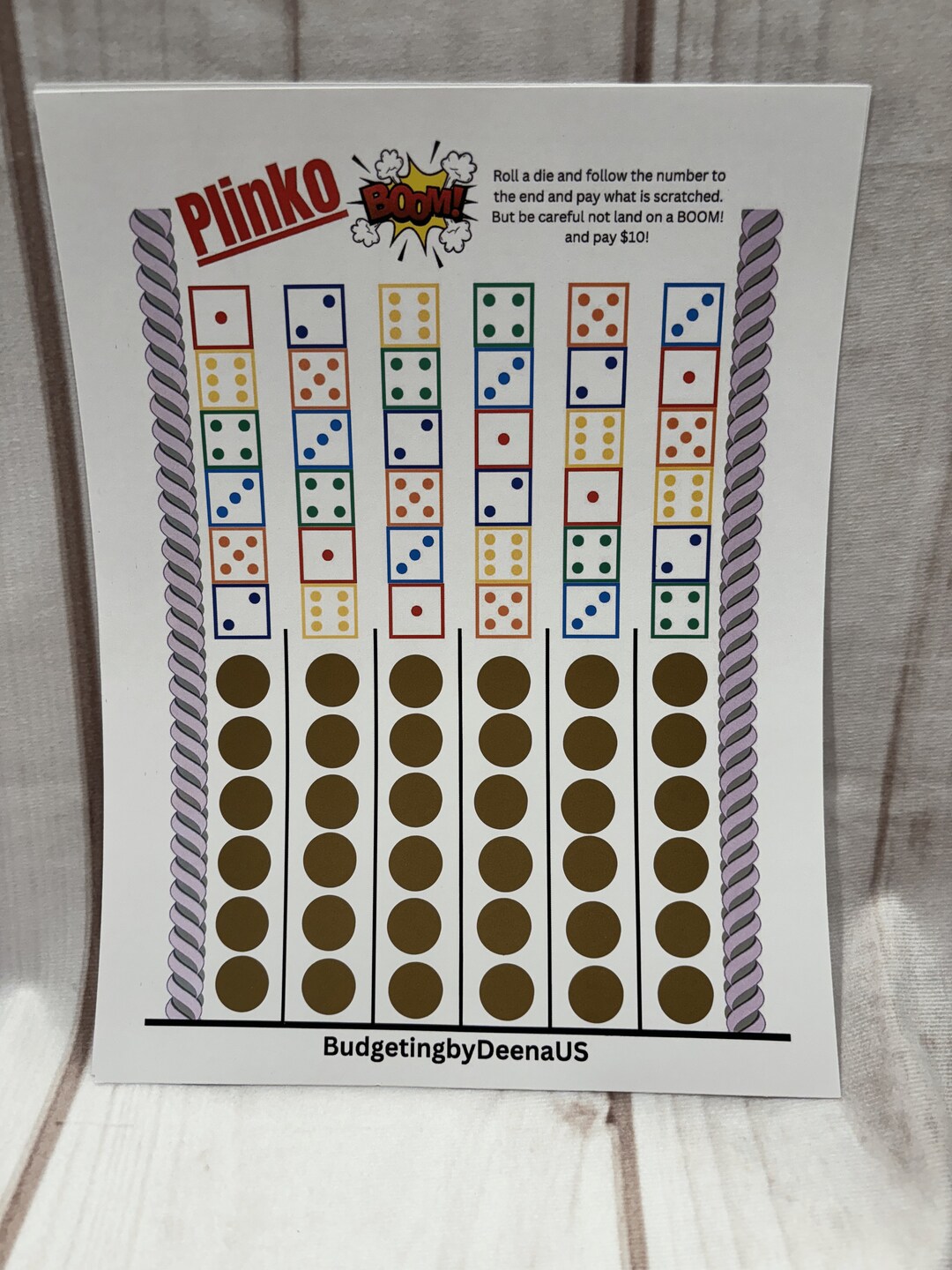 Plinko Boom, Free Lamination, Savings Challenge, Budgeting, Scratch Off ...