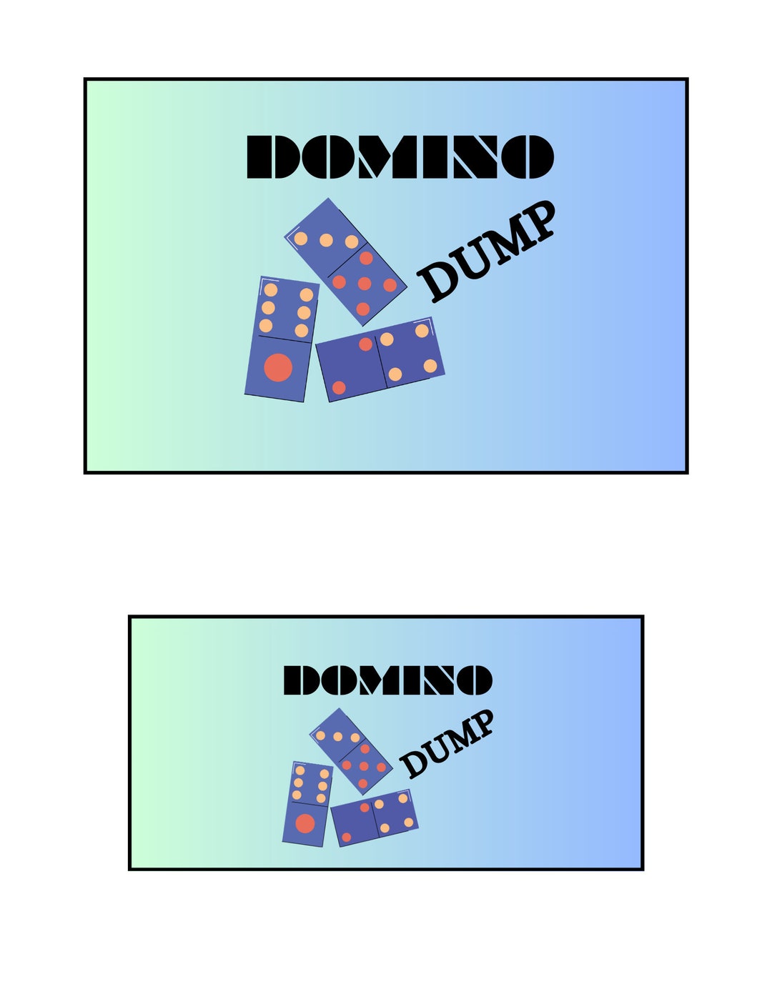 Domino Dump Dash Board - Etsy