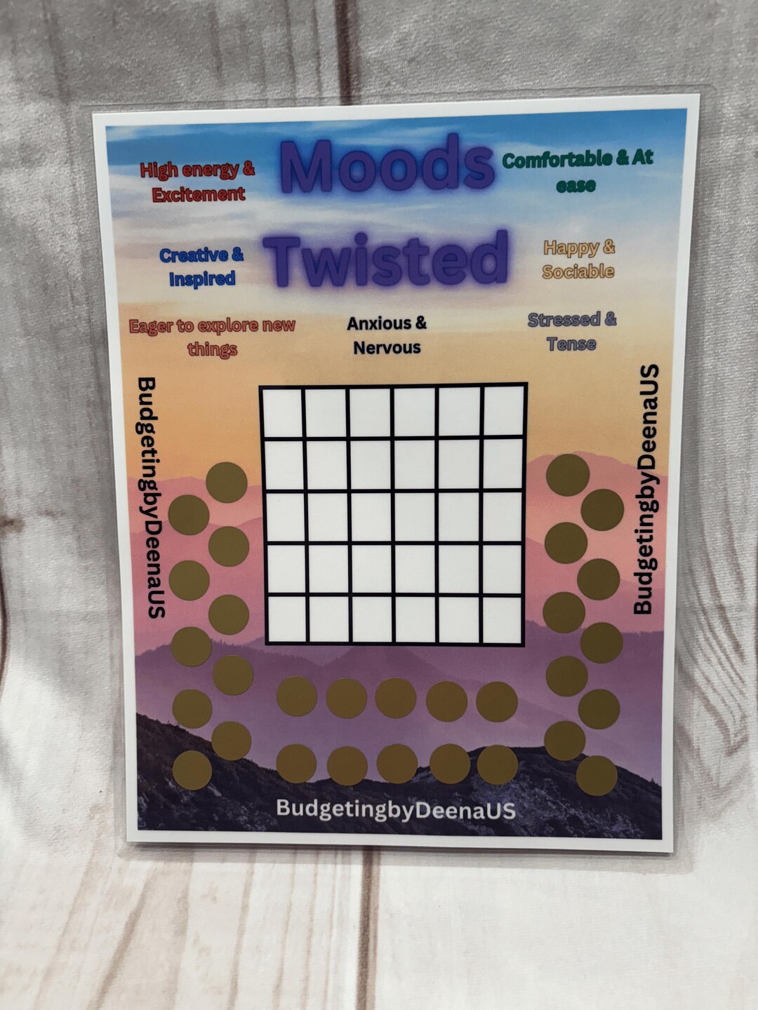 Mood Twister, Free Lamination, Savings Challenge, Budgeting, Scratch ...