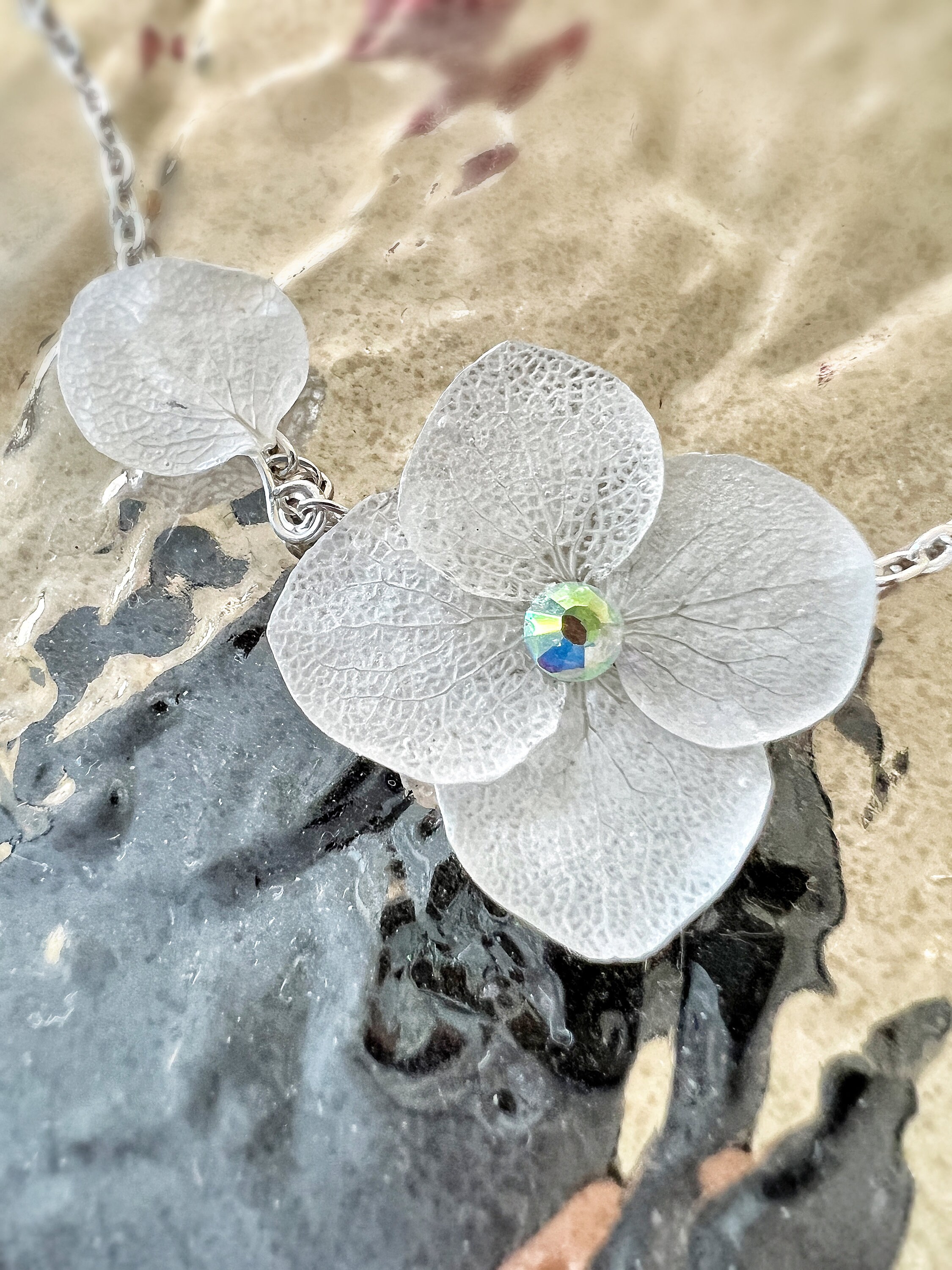 Real Hydrangea Bracelet: 14k Gold Plated Botanical Jewelry, Handmade in ...