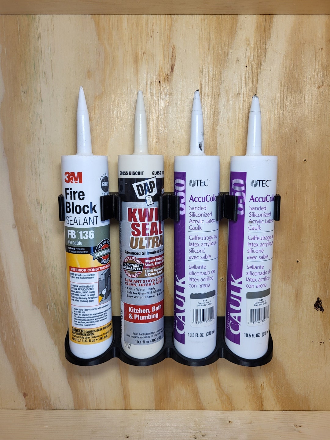 Caulk Tube Holder/organizer for Shop/ Garage, Construction Workers ... Caulk Tube Holder/organizer for Shop/ Garage, Construction Workers ...