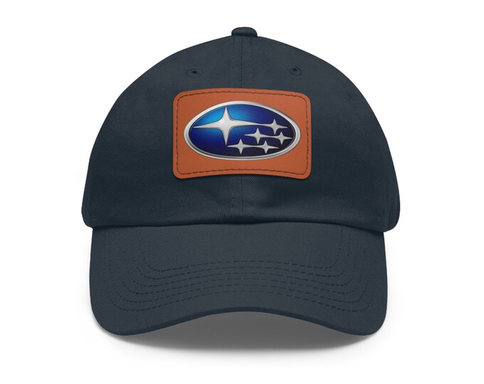 Vintage Tough & Powerful 4WD SUBARU White Shiny Faux Leather Trapper ...