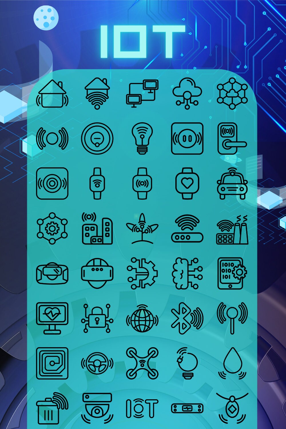 300 Internet of Things Icons Pack, Iot Icons, Icon Svg, PNG Icons ...