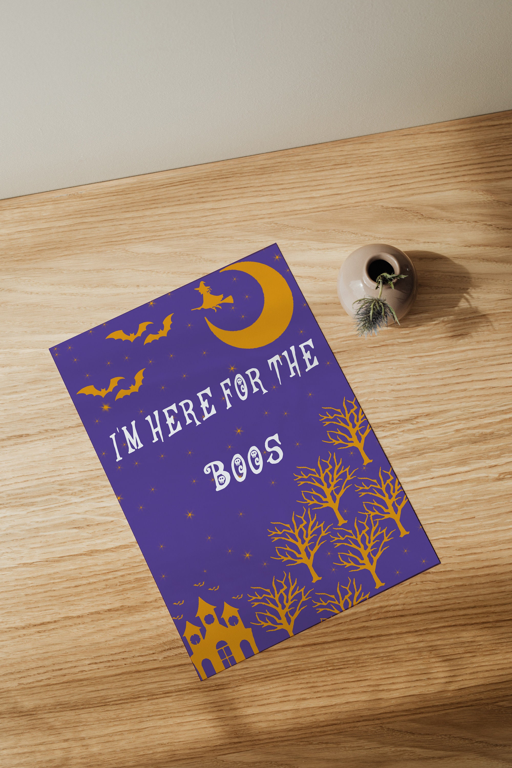 Halloween Printable Cards Pack Halloween Greetings Card - Etsy