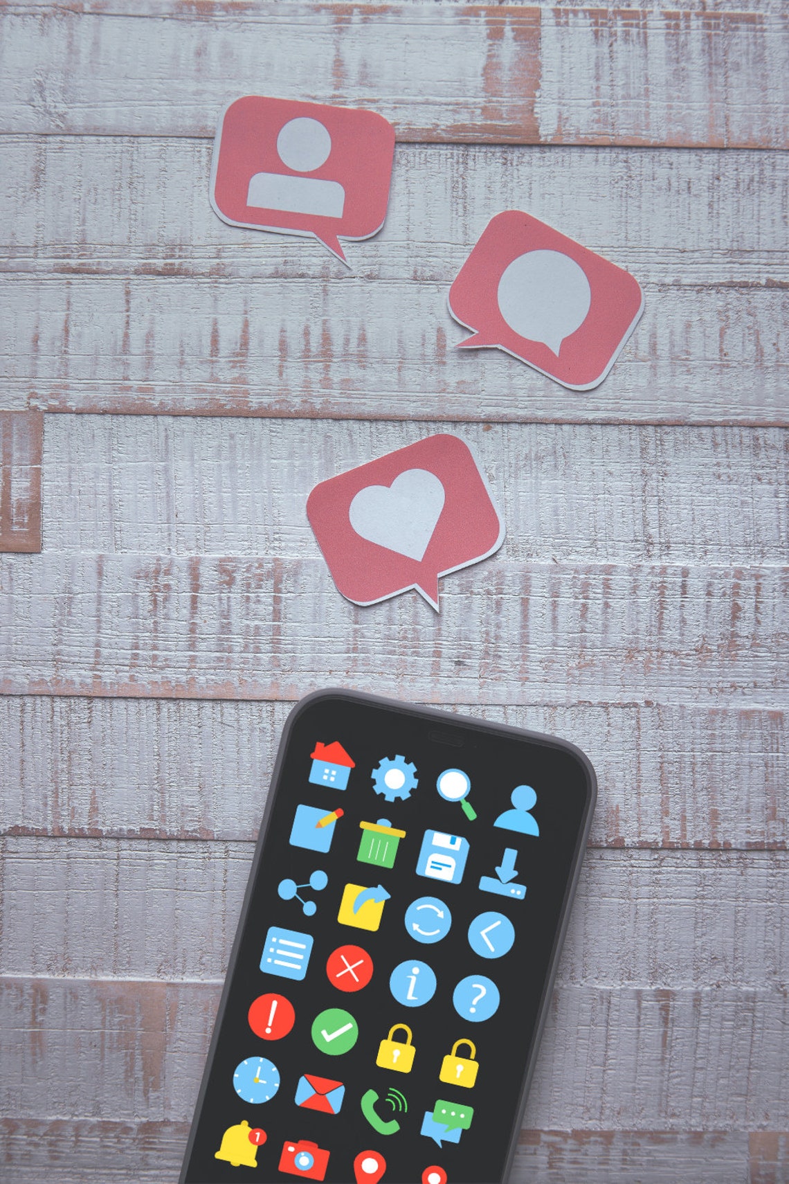 Essential Icons Flat Style Outline-colored Style Icons - Etsy