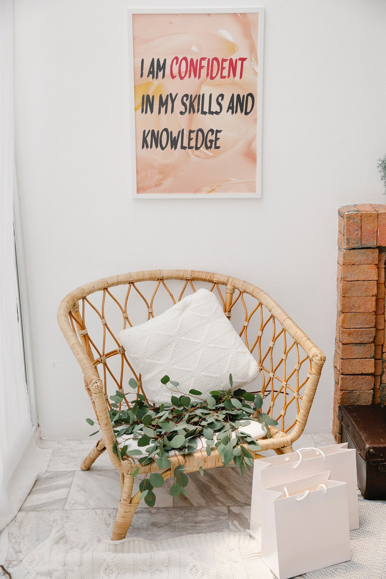 Self Love Affirmation Wall Art, Self Love Poster, Daily Affimation ...