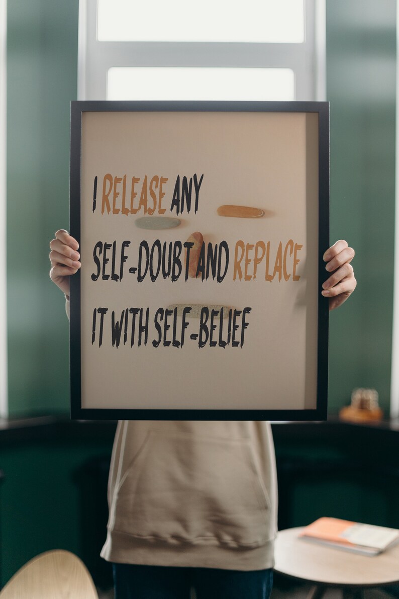 Self Love Affirmation Wall Art, Self Love Poster, Daily Affimation ...