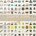 300 Gaming Icons Bundle, Icon Set, Game Icon Pack, Icons in Line , Flat ...