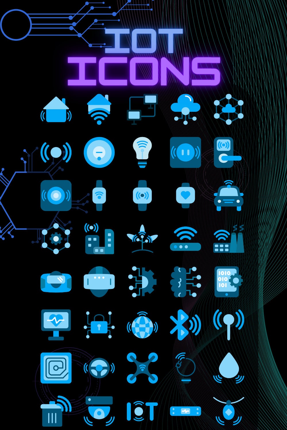300 Internet of Things Icons Pack, Iot Icons, Icon Svg, PNG Icons ...