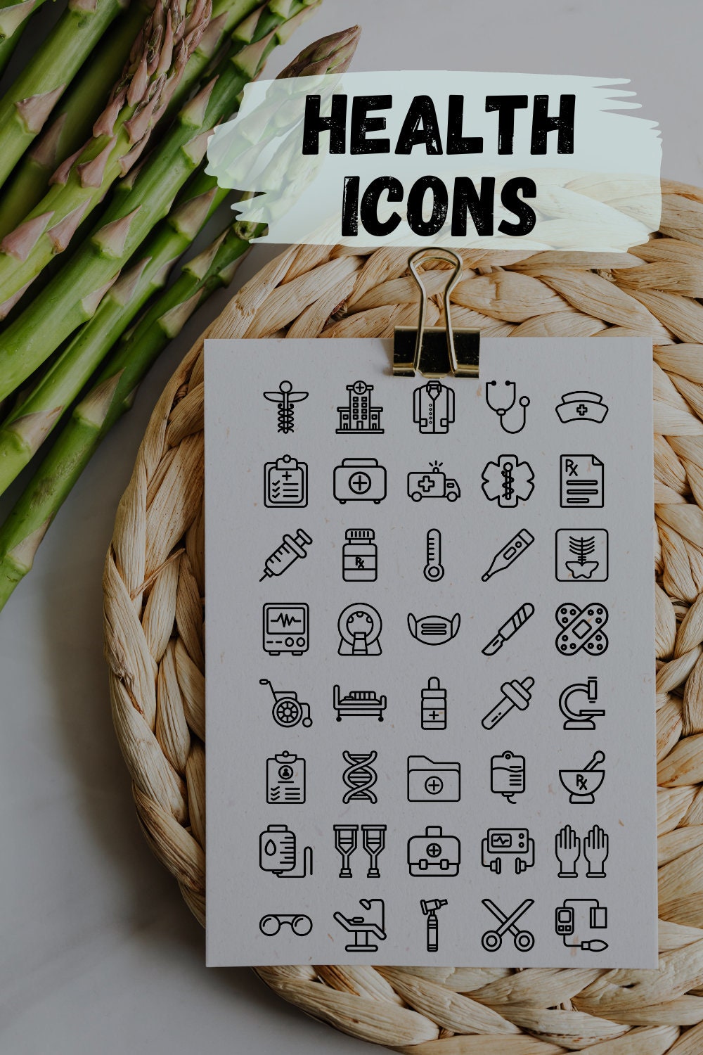 300 Health Icons Bundle, Health Icon Set, Icons in Line , Flat and ...