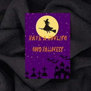Halloween Printable Cards Pack Halloween Greetings Card - Etsy