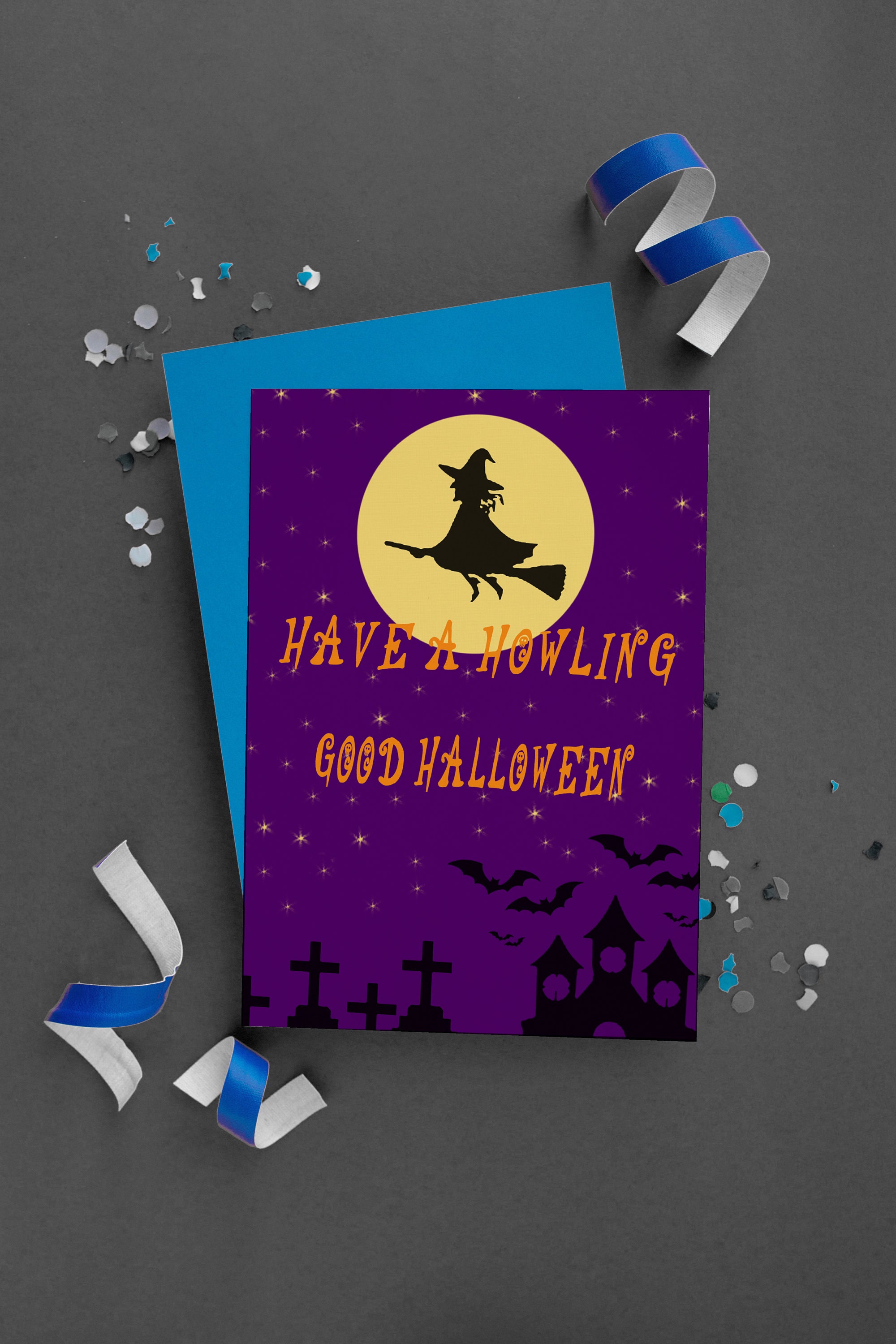 Halloween Printable Cards Pack Halloween Greetings Card - Etsy