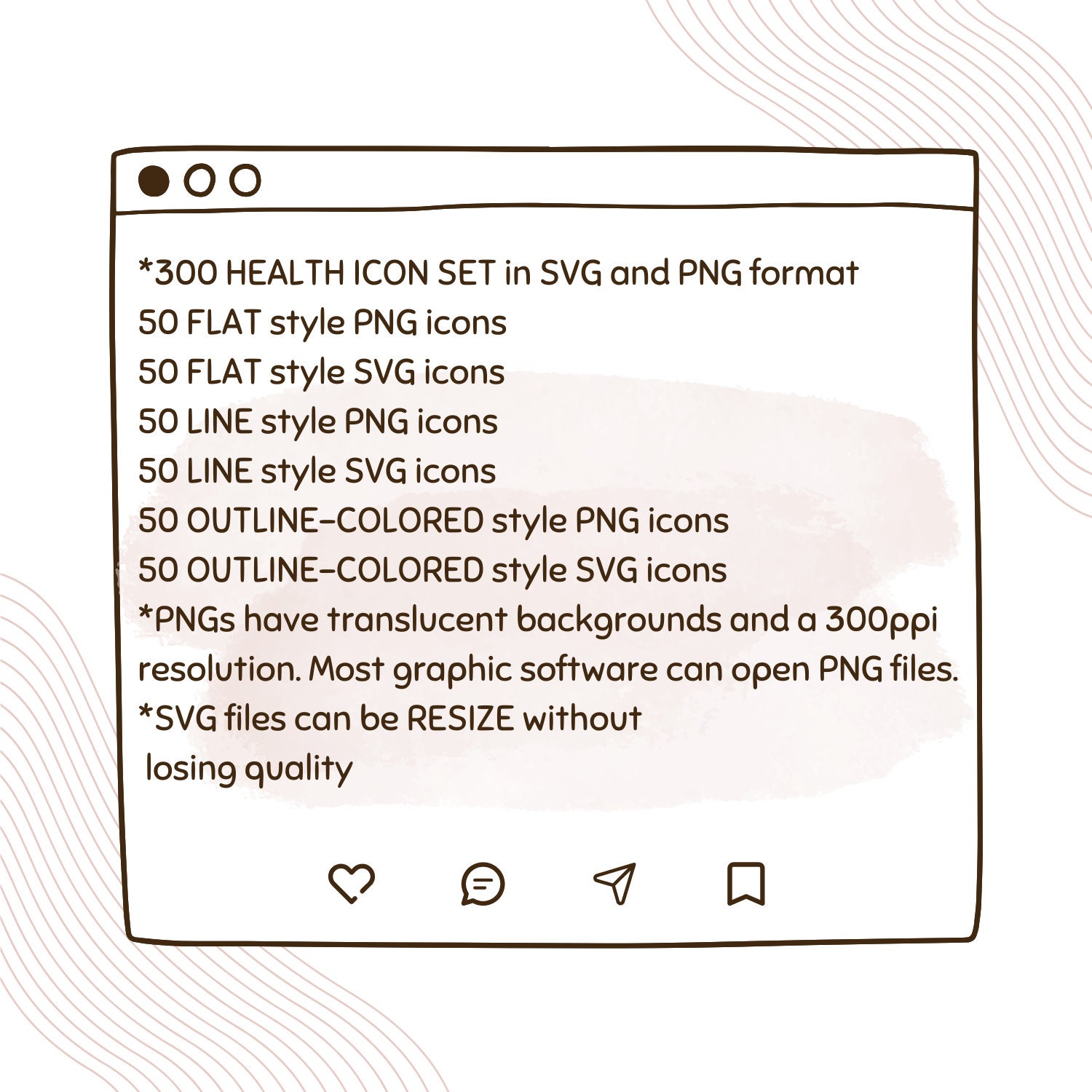 300 Health Icons Bundle, Health Icon Set, Icons in Line , Flat and ...