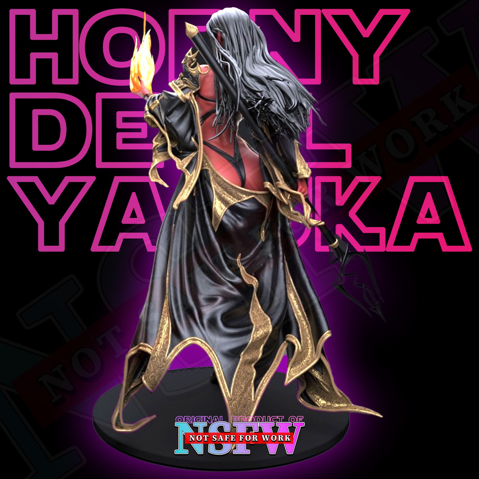 Horny Devil Yasuka Figure Stl Horny Devil Figure Model For 3d Printing Sexy Devil Model 3d
