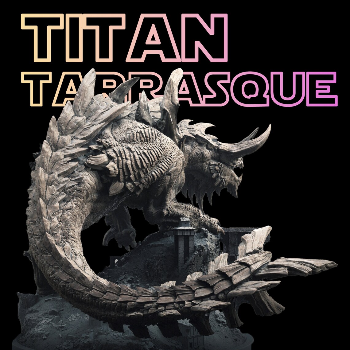 Titan Tarrasque 3D STL Model for 3D Printing - 3D Printable Titan ...