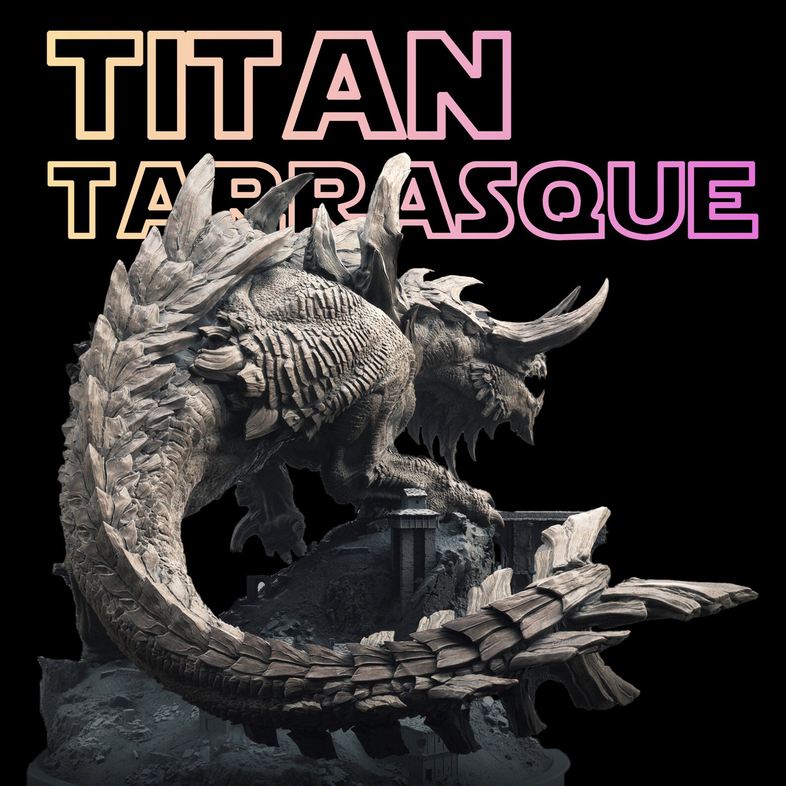 Titan Tarrasque 3D STL Model for 3D Printing - 3D Printable Titan ...