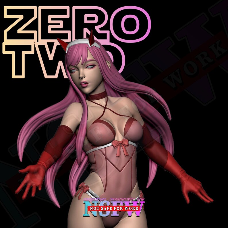 Sexy Zero Two STL Model 3D Printable Zero Two Figure Sexy Zero Two 3D STL Model for 3D Printing ...