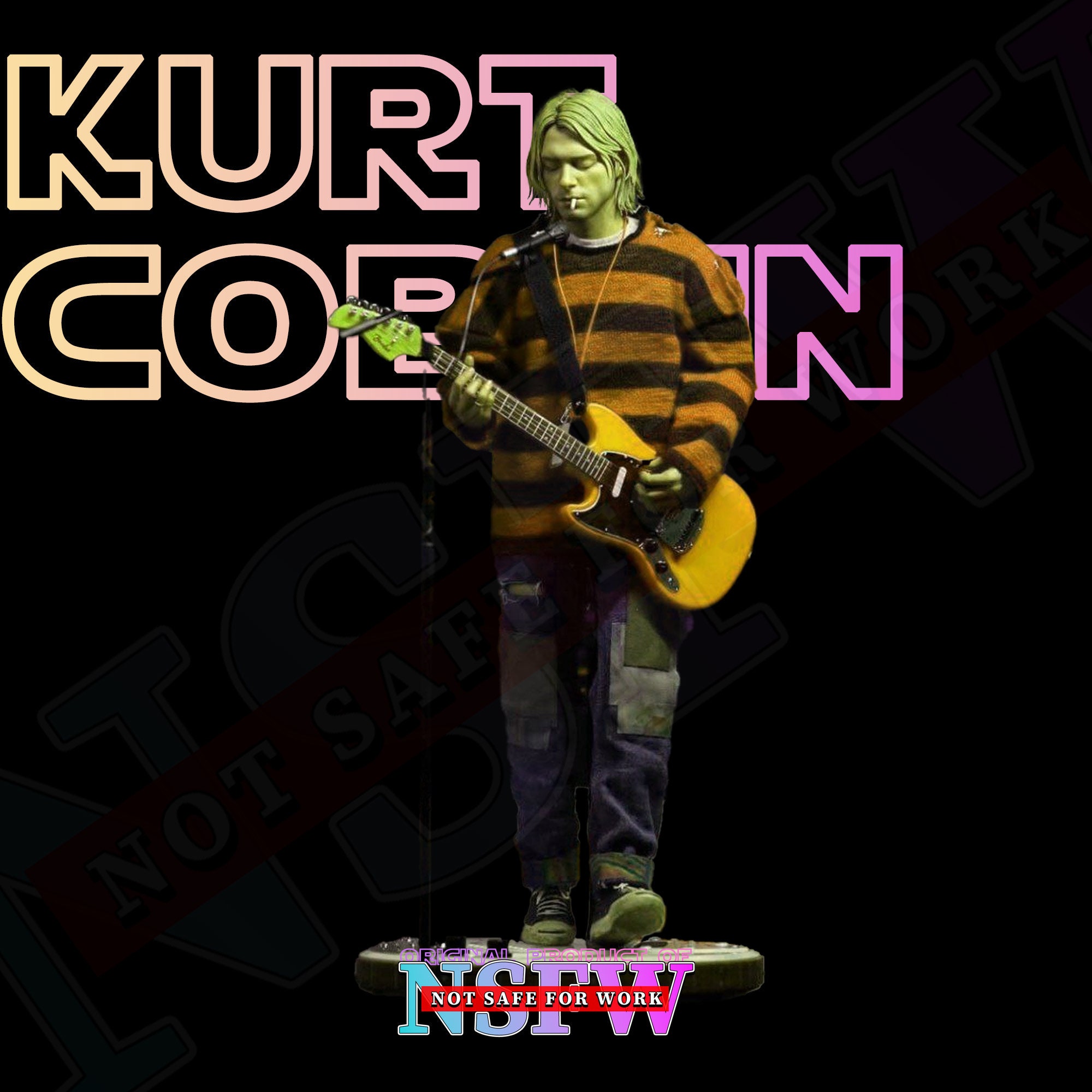 Kurt Cobain STL Model for 3D Printing - 3D Printable Kurt Cobain Figure ...