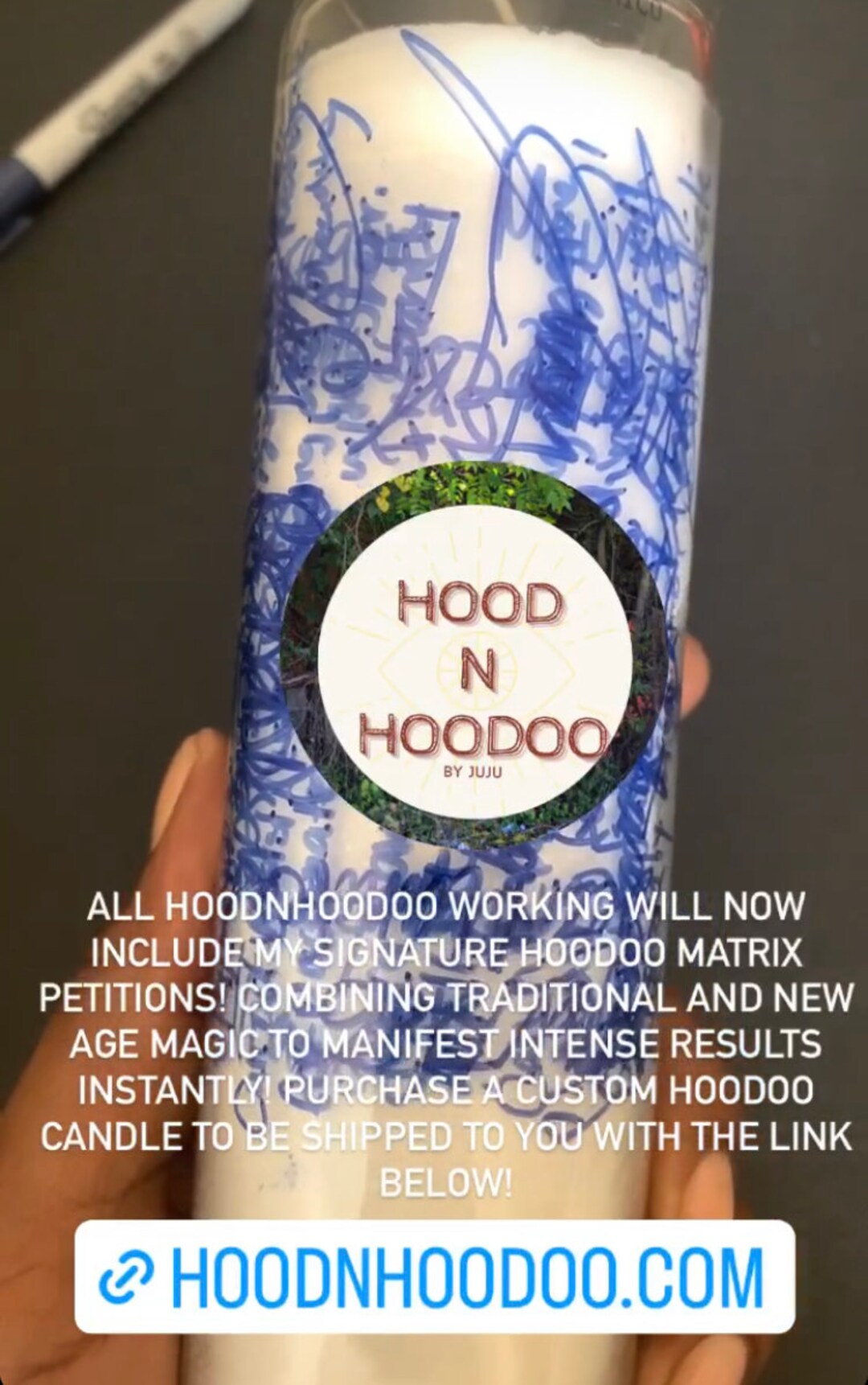 Custom Matrix Hoodoo Candle - Etsy