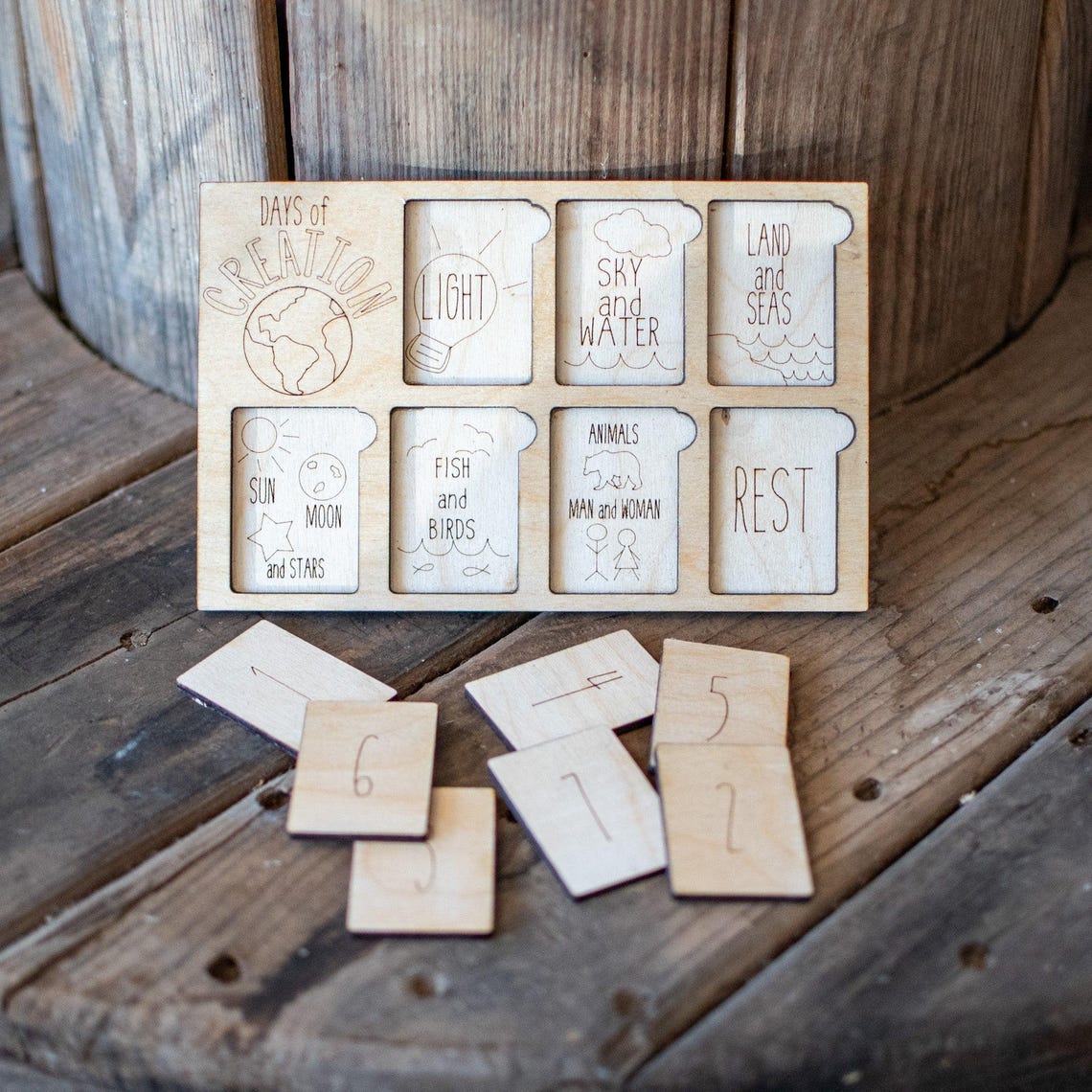 Creation Puzzle - Kids Christian Puzzle - Christian and Catholic Baby ...