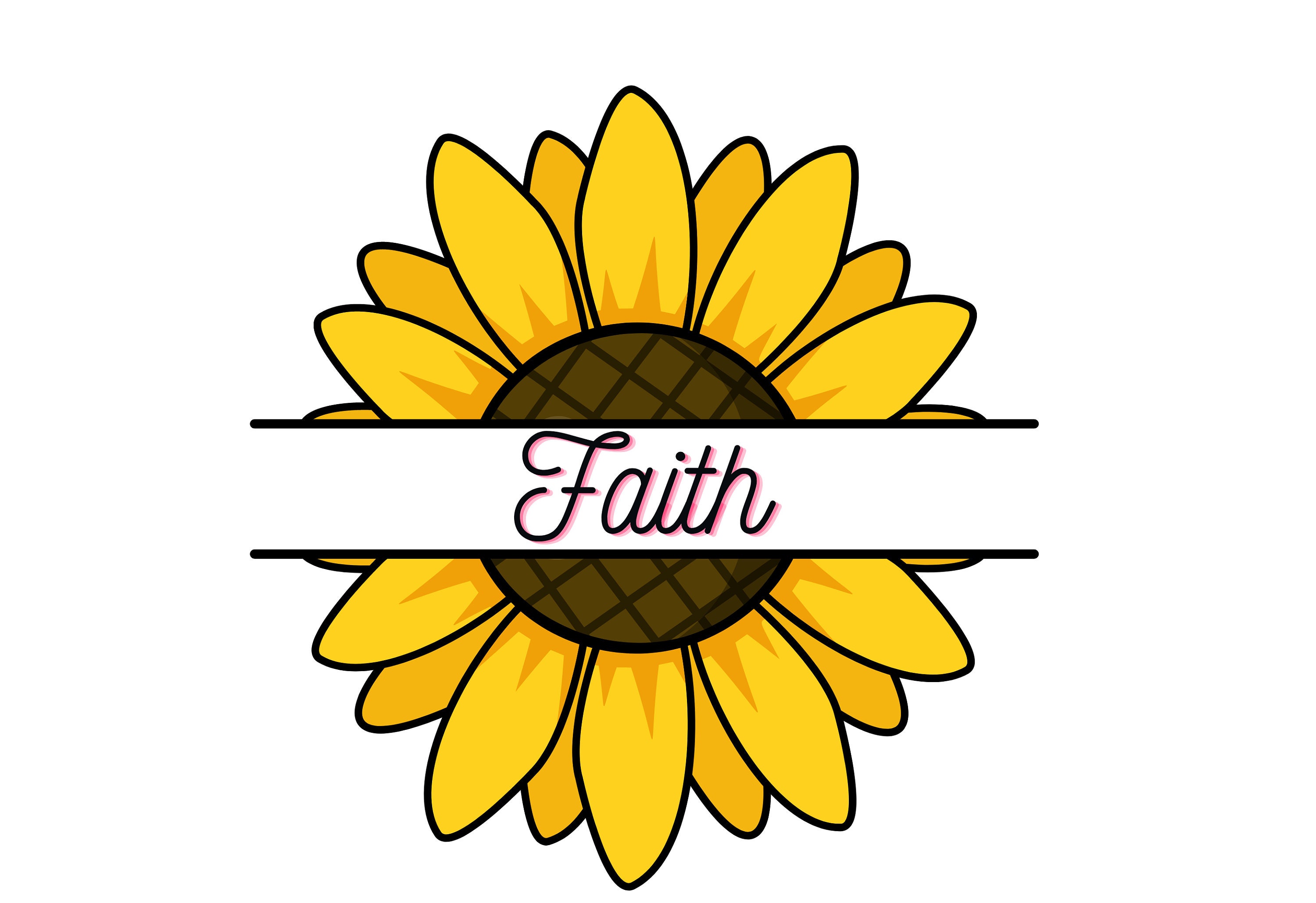 Faith Sunflower Svg Instant Download pack Bundle Christian - Etsy