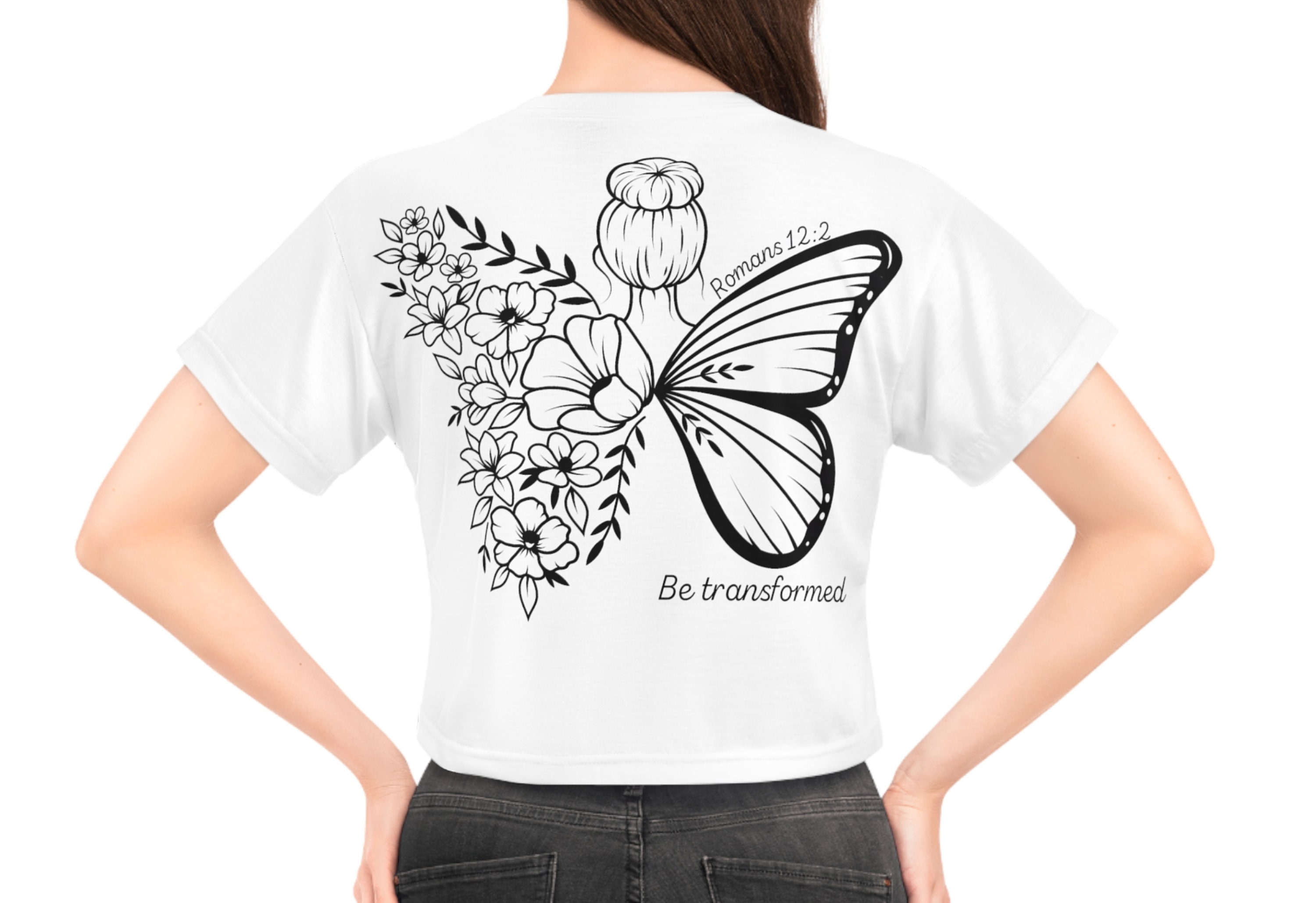 Bible Verse Svg/ Be Transformed/ Romans 12 2/ Back and Front Design ...
