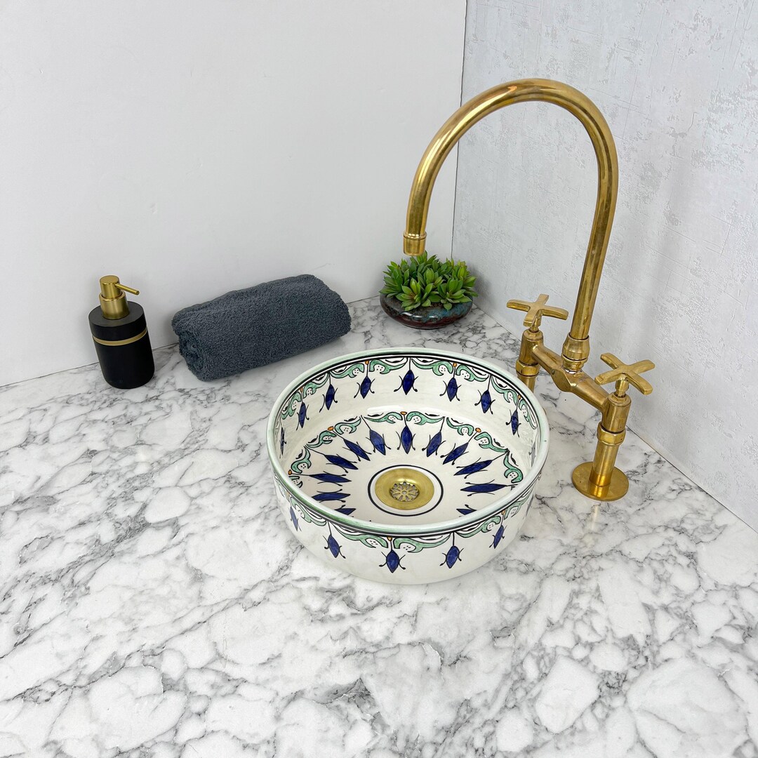 Custom Made Ceramic Wash Basin for Bathroom Vanity - Countertop Basin ...
