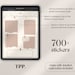Goodnotes Neutral Sticker Set | 700+ Digital Stickers, iPad Journaling ...