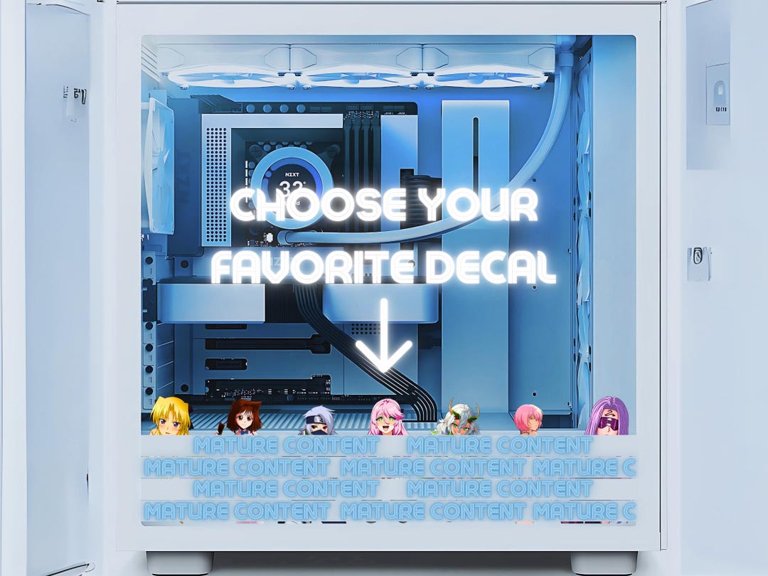 Edgy Ecchi Anime Decal Perfect for Laptops, Water Bottles and Journals ...