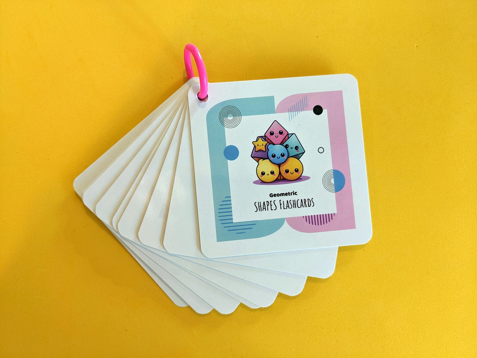 PRINTED Shapes Flashcards, Flashcards for Kids, Preschool Activity ...
