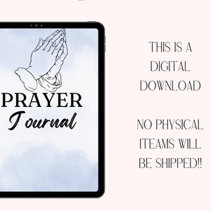 Prayer Journal Printable, Reflection Notes, Daily Prayer Planner ...