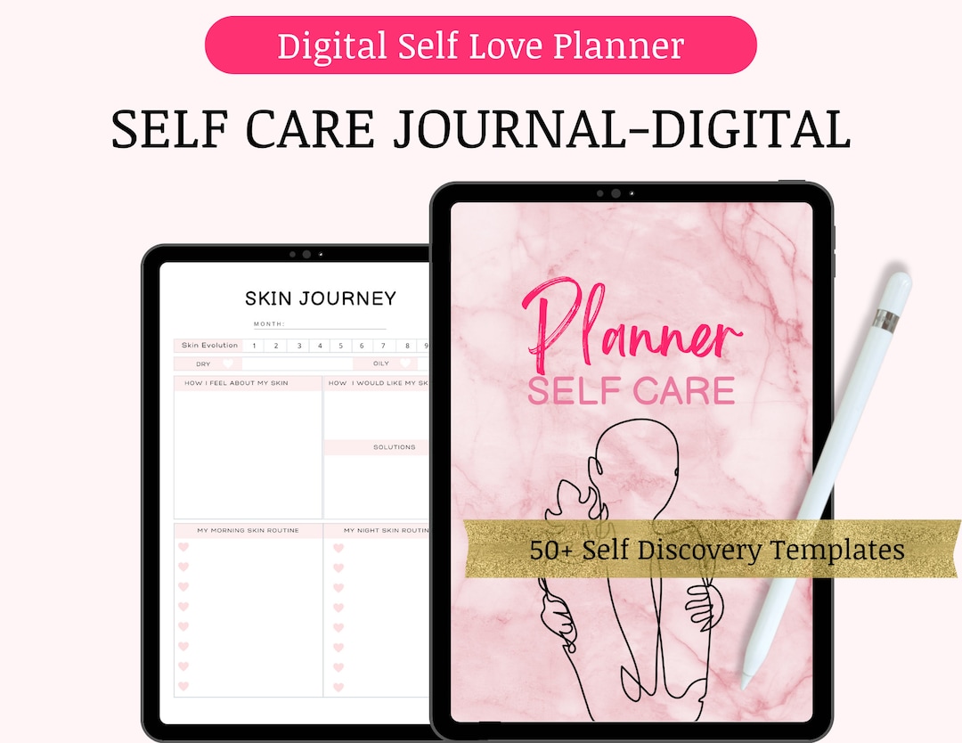 Digital Self Care Journal | Self Love Planner | 50 Self Discovery ...