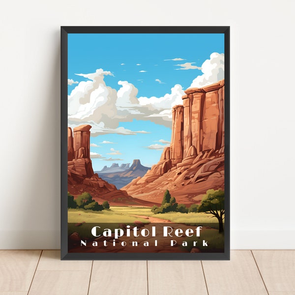 Capitol Reef Poster - Etsy