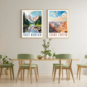 Grand Canyon National Park Poster: Abstract Arizona Landscape Art ...