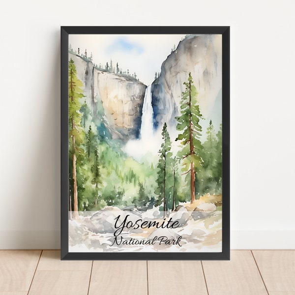 Yosemite Poster - Etsy